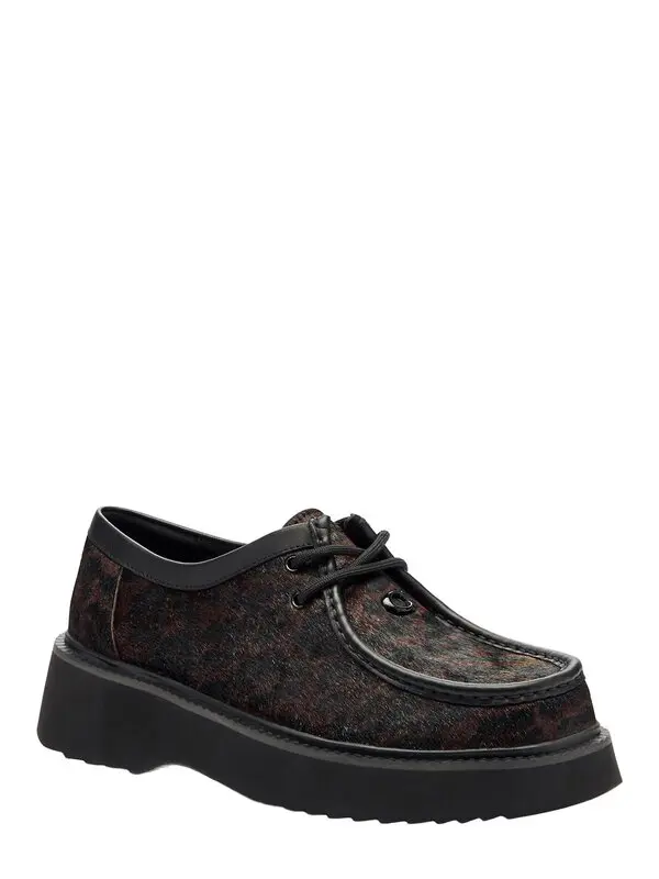 Coach Sculpted C Chukka Boot With Leopard Print - Dark Leopard