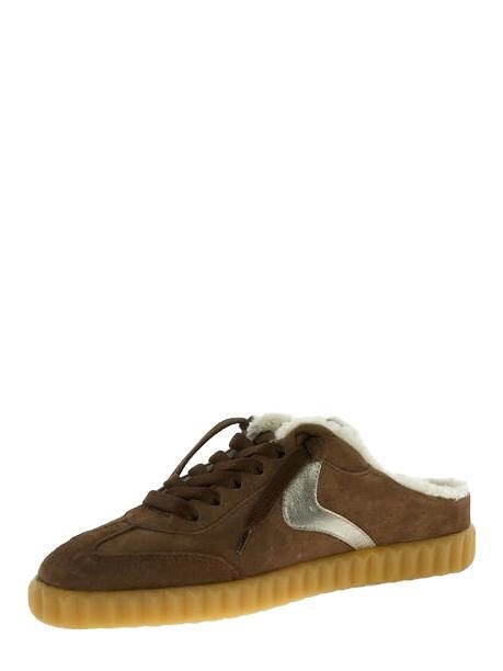 VOILE BLANCHE Ines Faux Shearling Lined Mule - Brown