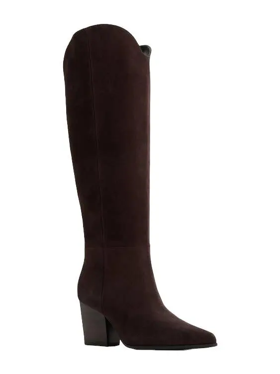 Aldo Kaely Knee High Boots - Dark Brown