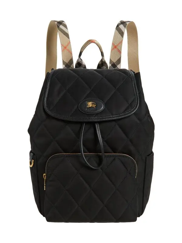 Burberry Quilted Nylon Backpack - Black