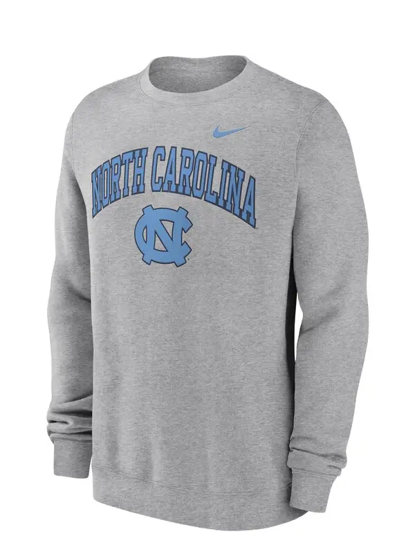 Nike North Carolina Arch College Pullover Crew - Grey