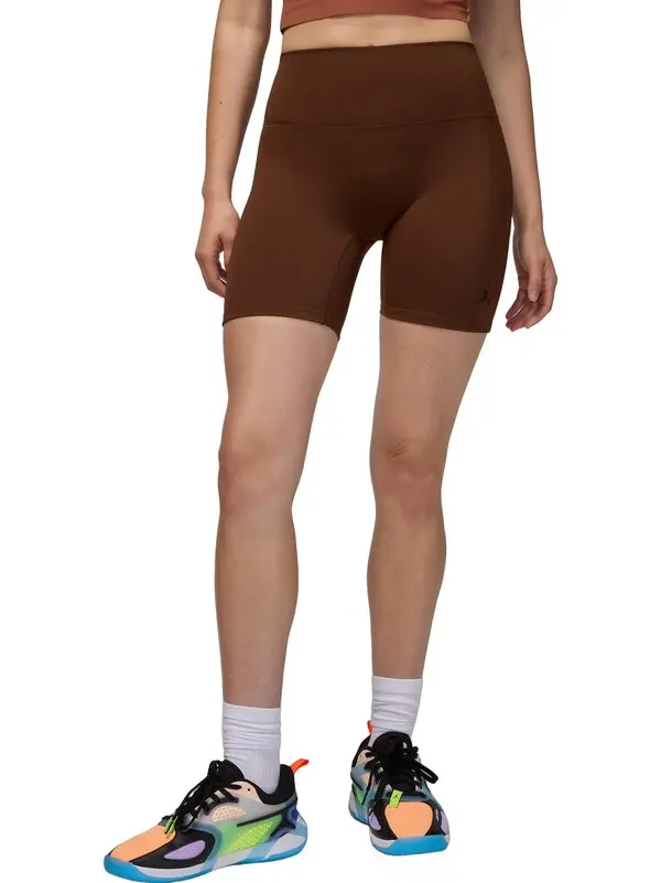 JORDAN Sport Dri-fit High-waisted 6" Shorts - Brown