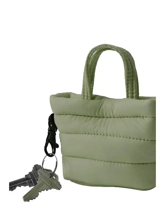 LANDS' END Canvas Mini Tote Bag Charm - Sage