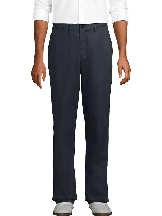 LANDS' END Travel Kit Comfort Waist Athletic Fit Chino Pant - Steel Gray