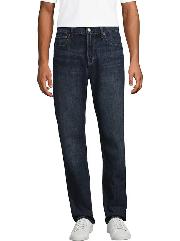LANDS' END Rigid Comfort Waist Classic Fit Jean - Dark Pacific Wash
