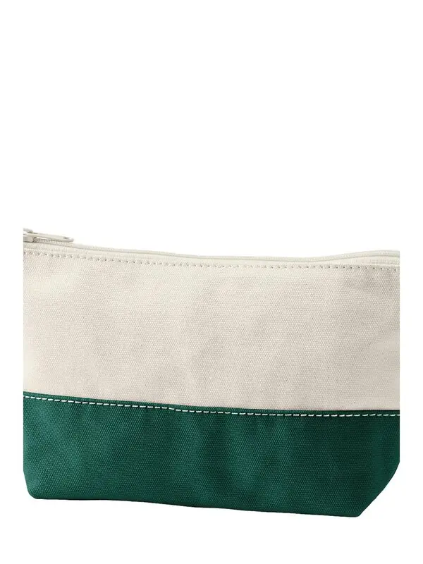 LANDS' END Canvas Pouch - Natural/bright Spruce