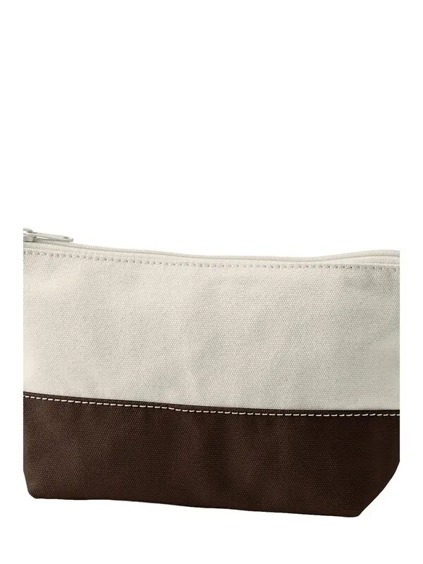 LANDS' END Canvas Pouch - Natural/brown Root