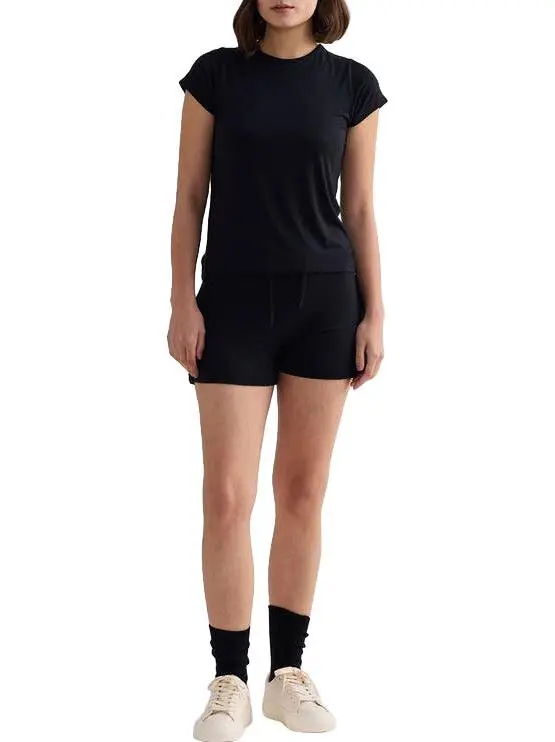REISTOR Essential Short Sleeve Tee And Shorts Set - Black
