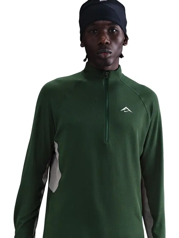 Nike Trail Dri-fit 1/2-zip Mid-layer Top - Green