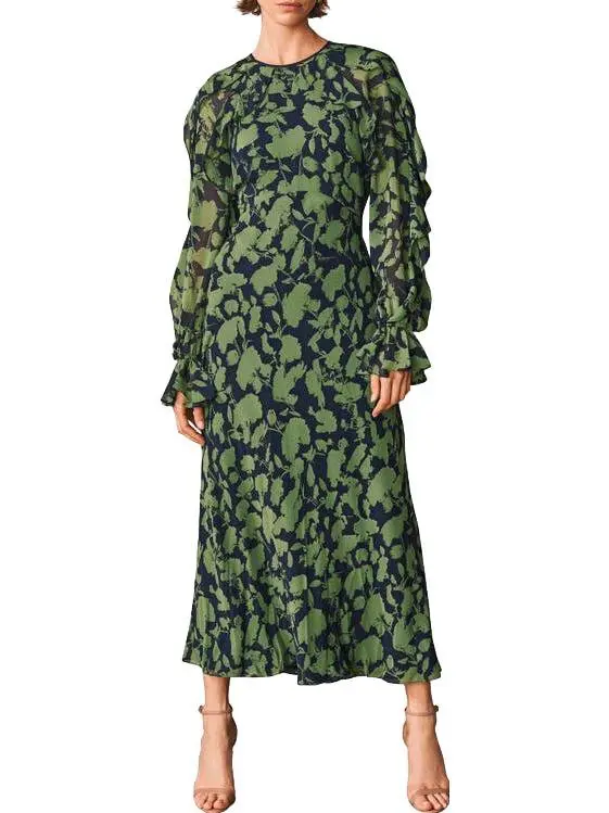 Mint Velvet Floral Maxi Dress - Green