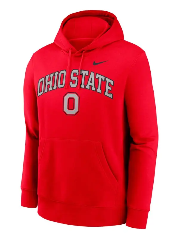 Nike Ohio State Arch College Pullover Hoodie - Red