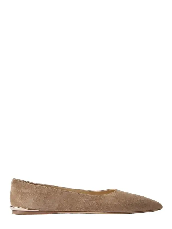 Gabriela Hearst Fleur Suede Ballet Flats - Neutrals