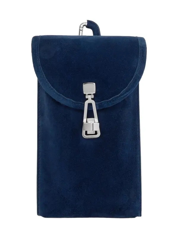 Gabriela Hearst Suede Sunglasses Pouch - Blue