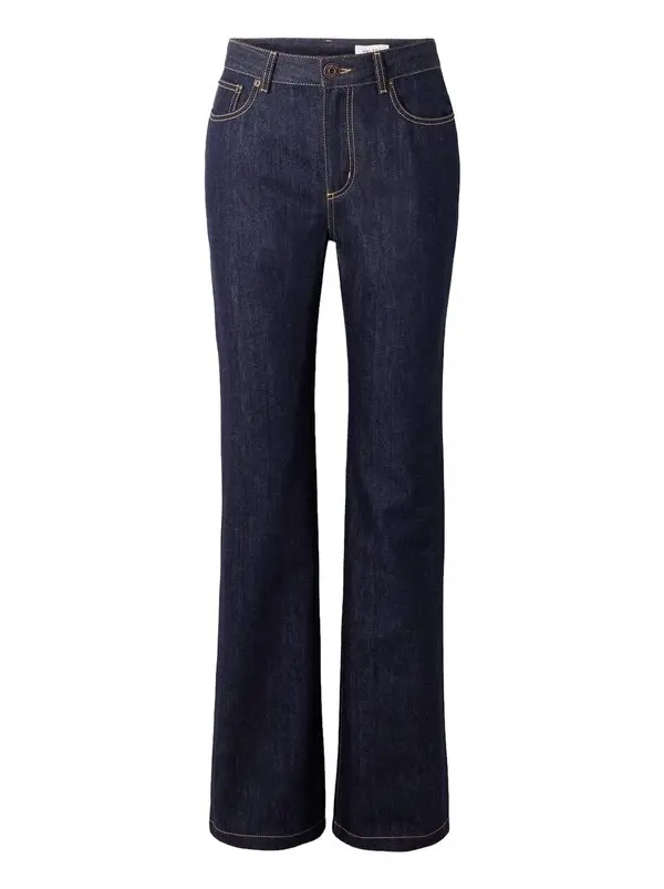 Alexander McQueen High-rise Straight-leg Jeans - Blue