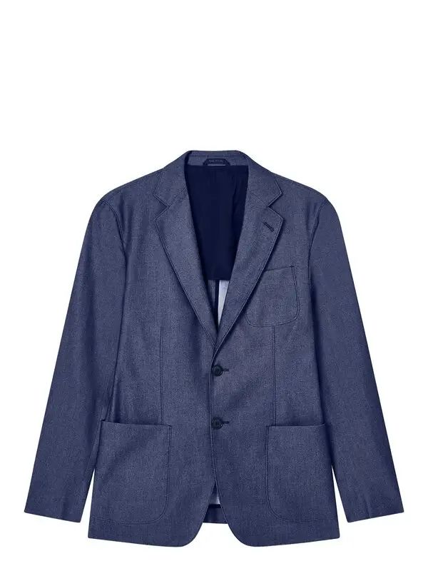 Giorgio Armani Upton Line Denim-effect Serge Jacket - Blue