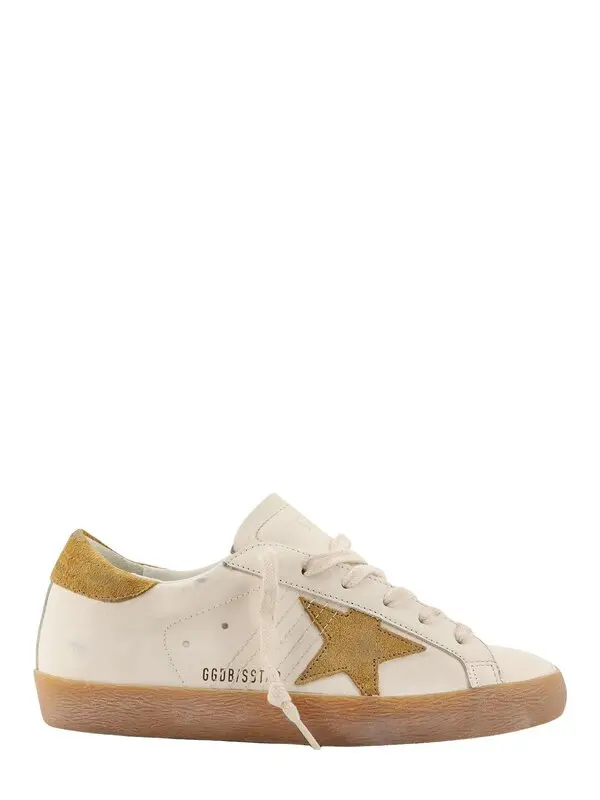 GOLDEN GOOSE Super-star Leather Sneakers - White