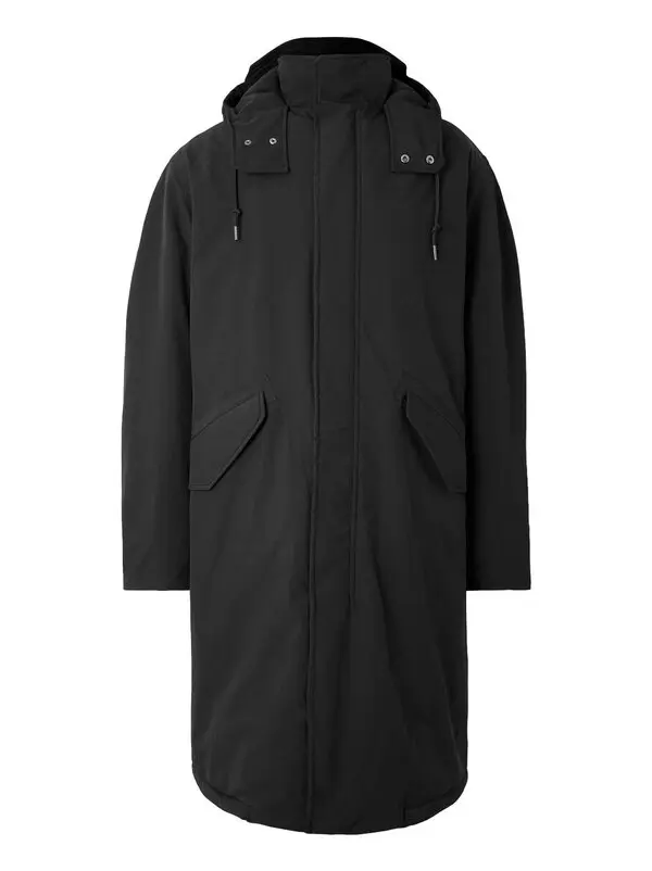 A.p.c. Anatole Stretch-shell Hooded Parka - Black