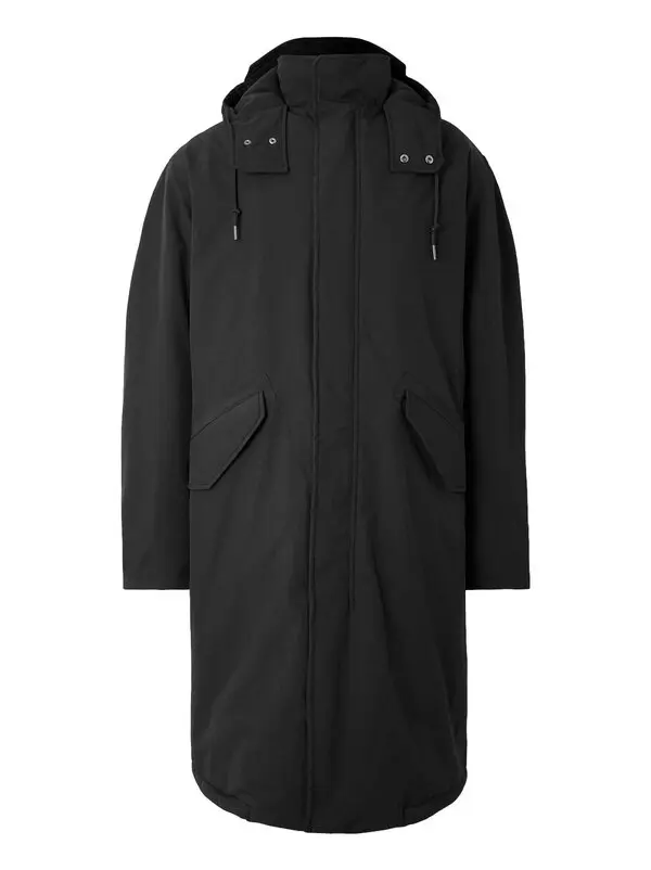 A.p.c. Anatole Stretch-shell Hooded Parka - Black
