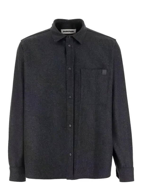 DARKPARK Button-down Patch-pocket Shirt - Grey
