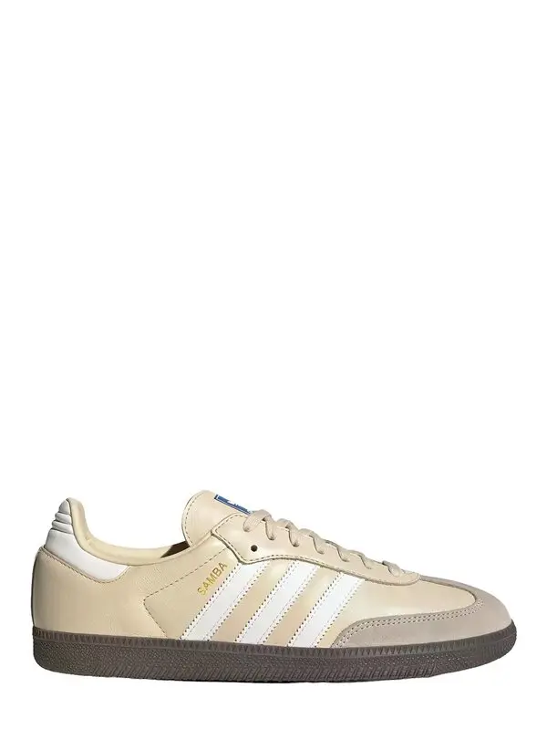 Adidas Samba Og Three-stripe Leather Sneakers - Neutrals