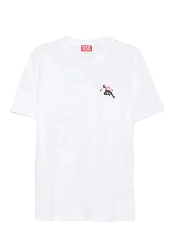 DIESEL Graphic-print T-shirt - White