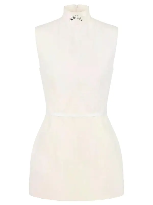 Moschino Sleeveless Mini Dress - White