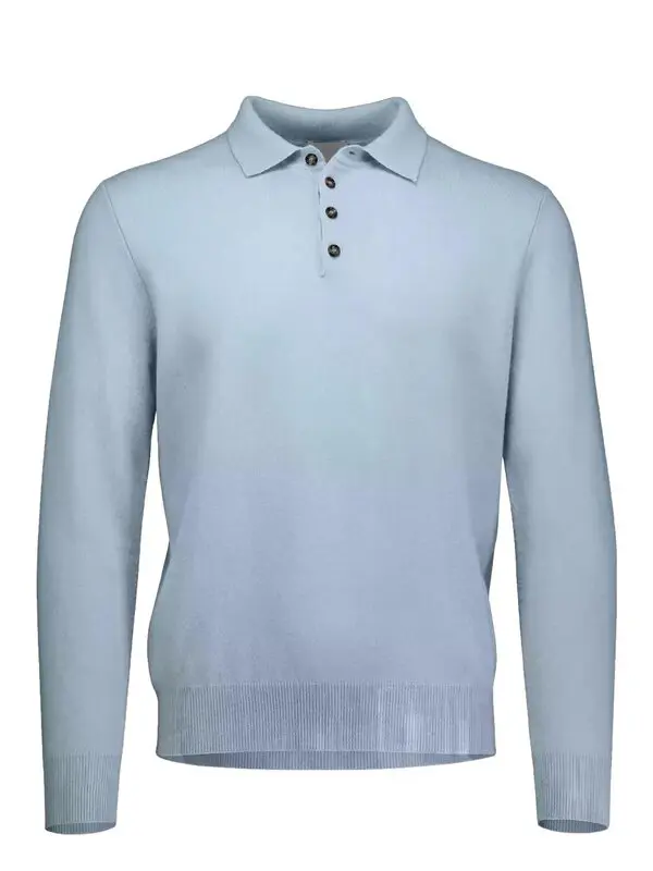 ALLUDE Cashmere Polo Shirt - Blue