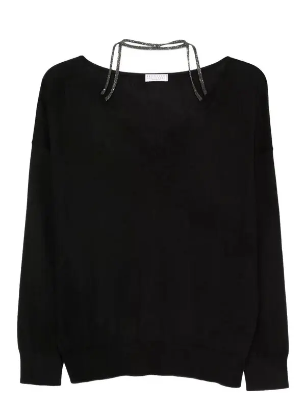 Brunello Cucinelli V-neck Sweater - Black