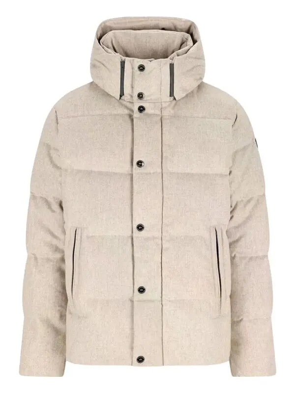 HANDPICKED Quilted Padded Jacket - Neutrals