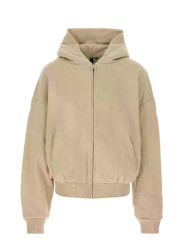 ENTIRE STUDIOS Zip-up Cotton Hoodie - Neutrals