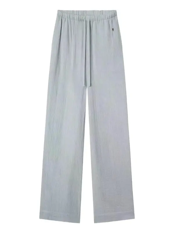 Eterne Drawstring Wide-leg Trousers - Blue