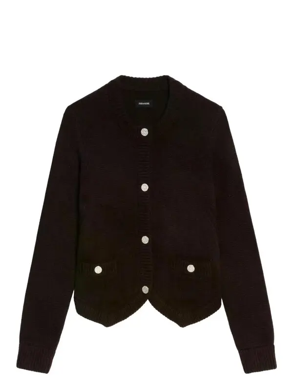 Zadig&Voltaire Button-embellished Cardigan - Brown