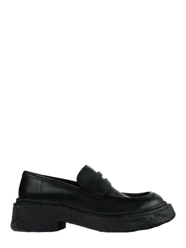 Camper Penny-strap Platform Loafers - 1 Black