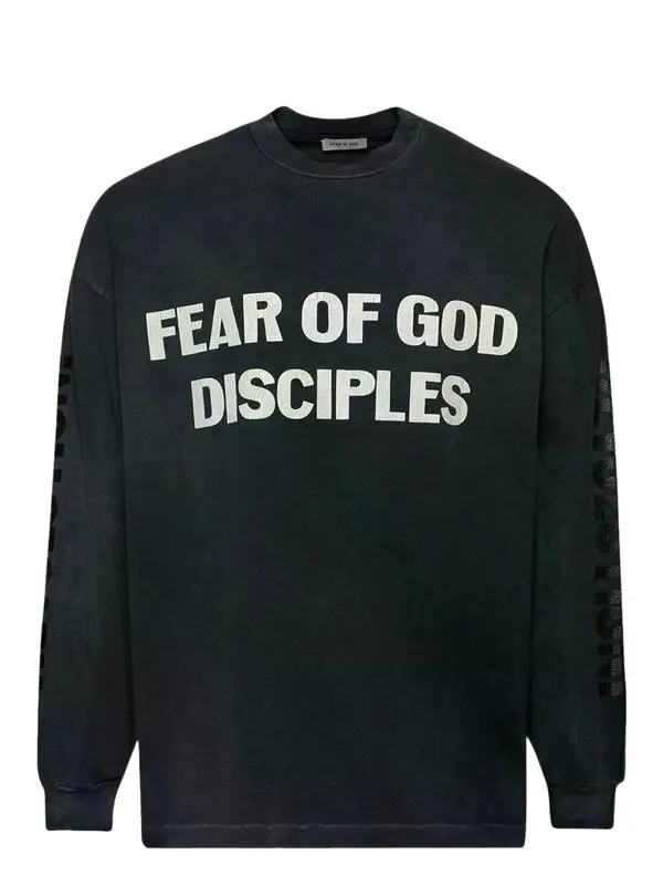 Fear Of God Long-sleeve Cotton T-shirt - Black