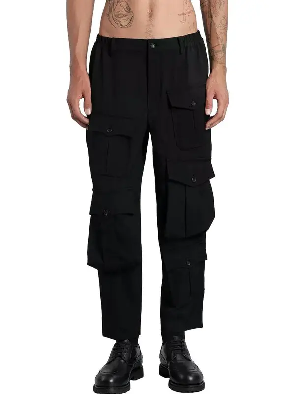 Comme Des Garçons Multi-pocket Cargo Trousers - Black