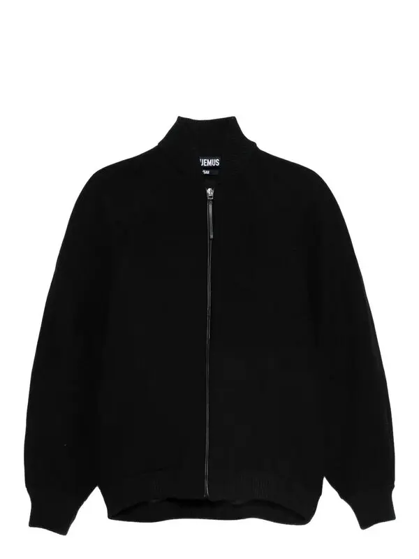Jacquemus Zip-up Bomber Jacket - Black