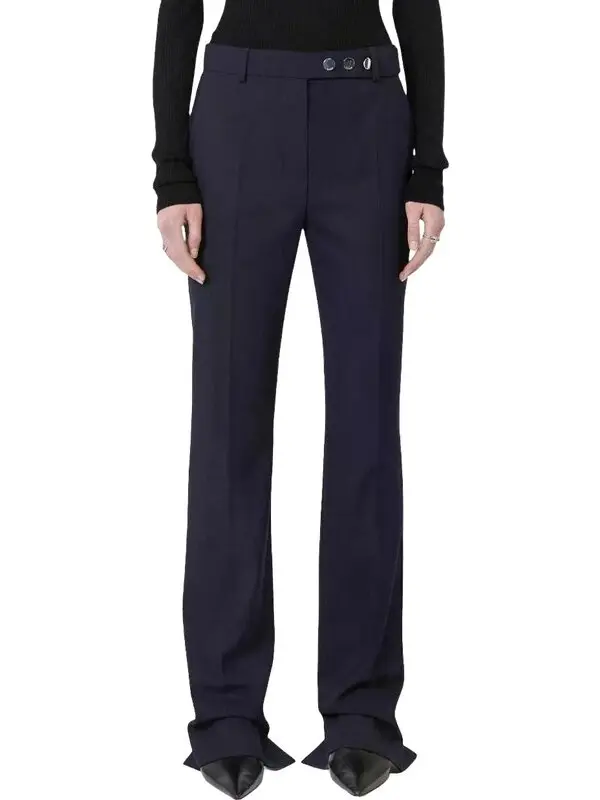 Max Mara Split-hem Trousers - Blue