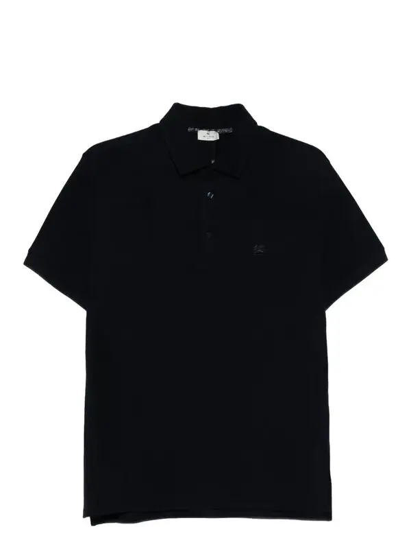 Etro Logo-embroidered Polo Shirt - Blue