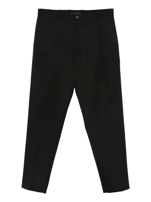 LOW BRAND Pleated-front Trousers - Black