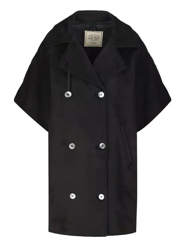 CAMPLIN Double-breasted Coat - Black