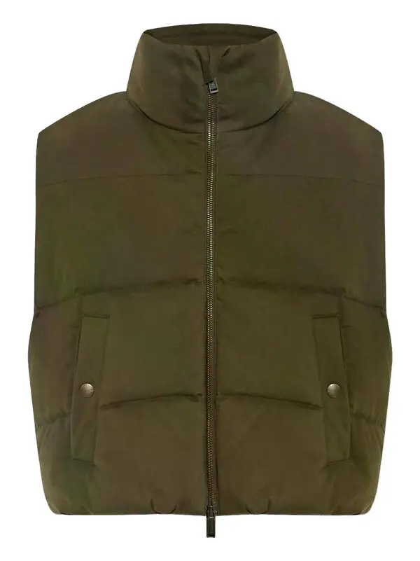 Dsquared2 Logo-print Quilted Gilet - Green