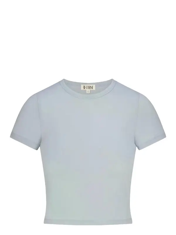Eterne Short Sleeve Crop T-shirt - Blue