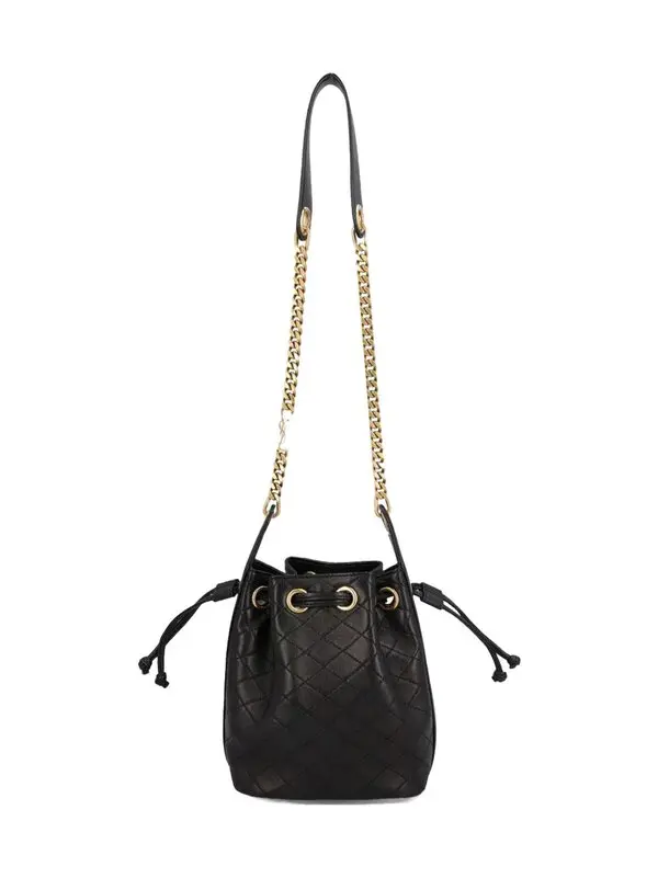 Saint Laurent Cassandre Quilted Bucket Bag - Black