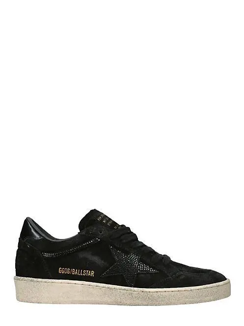 GOLDEN GOOSE Ball Star Suede Low-top Trainers - Black