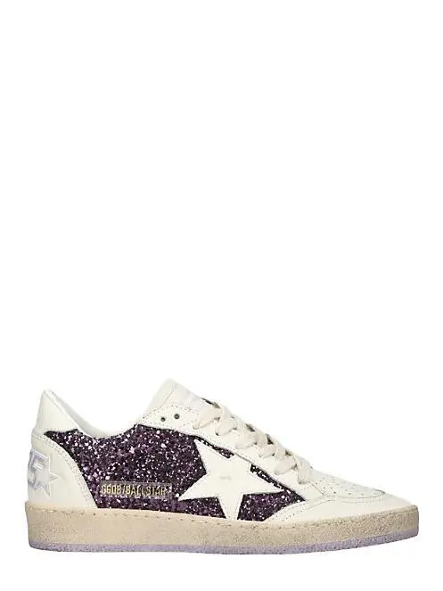 GOLDEN GOOSE Ball Star Leather Low-top Trainers - Purple