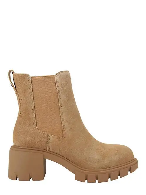 Kurt Geiger Heeled Suede Ankle Boots - Camel
