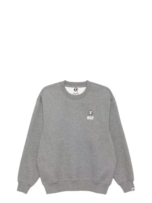 AAPE BY *A BATHING APE® Logo-appliqué Sweatshirt - Grey
