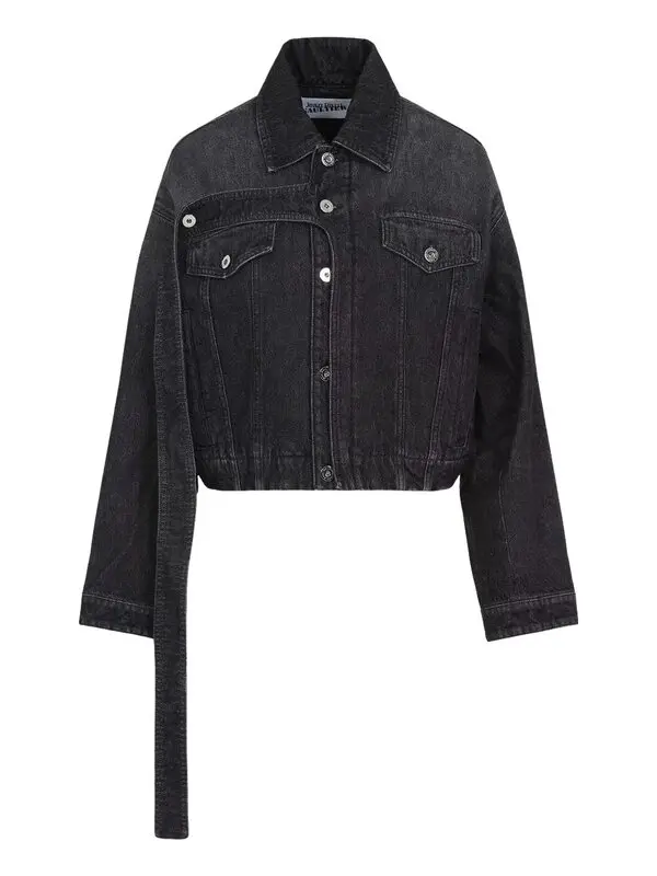 JEAN PAUL GAULTIER Belted Denim Jacket - Black