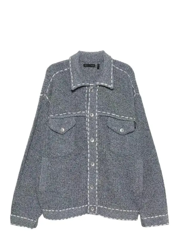 FIVE CM Knitted Jacket - Blue