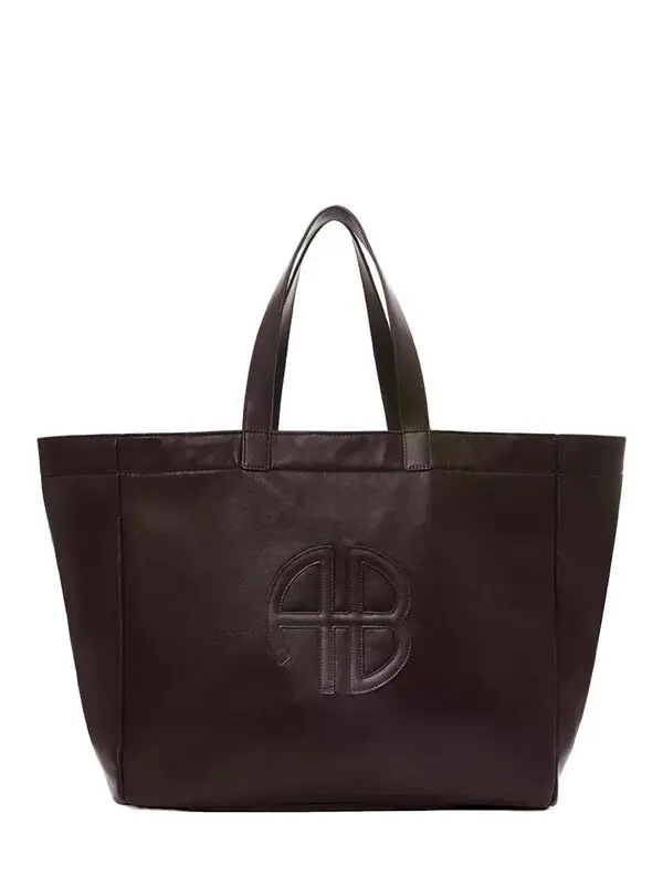 ANINE BING Logo-plaque Tote Bag - Brown